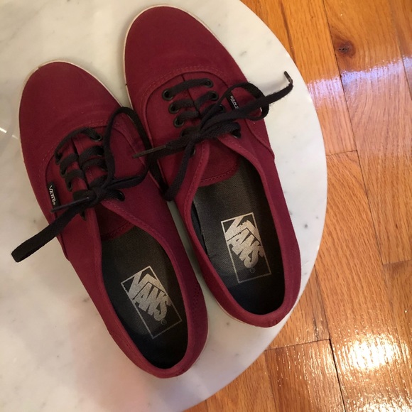 Vans | Shoes | Authentic Maroon Vans | Poshmark